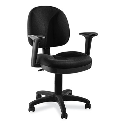 NPS Comfort Task Chair, Supports Up to 300 lb. Mid Back, Black Task Ch