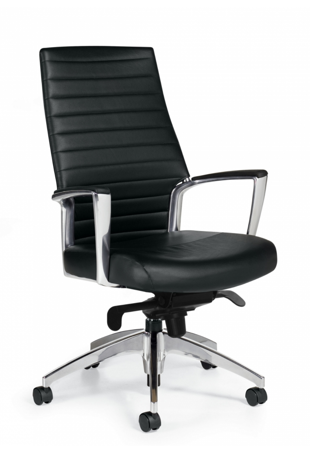 Global Accord Black Mesh High Back Knee-Tilter Chair