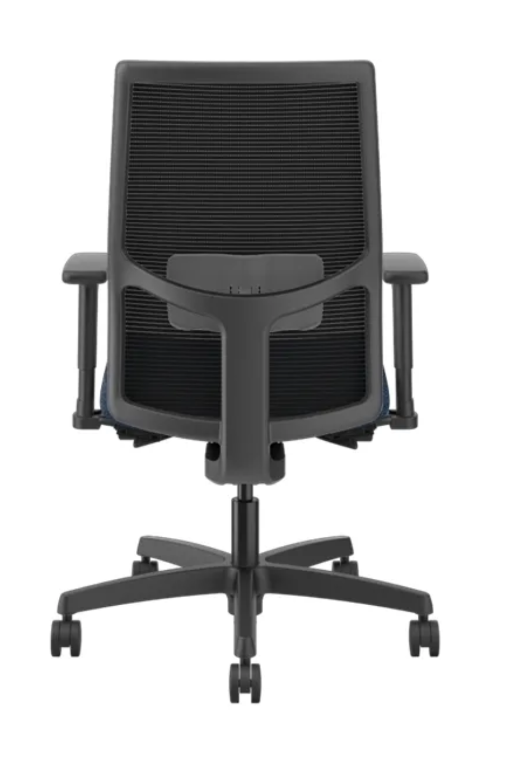 HON Ignition 2.0 4 Way Stretch Mid Back Mesh Task Chair Gray Adjustable Lumbar Support Basalt Black